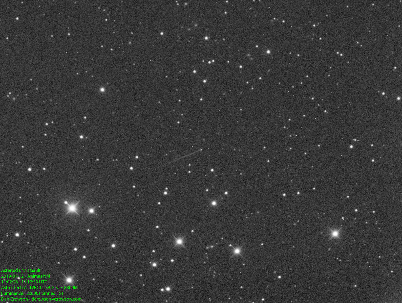 Asteroid 6478 Gault with a Tail - Experienced Deep Sky Imaging - Cloudy ...